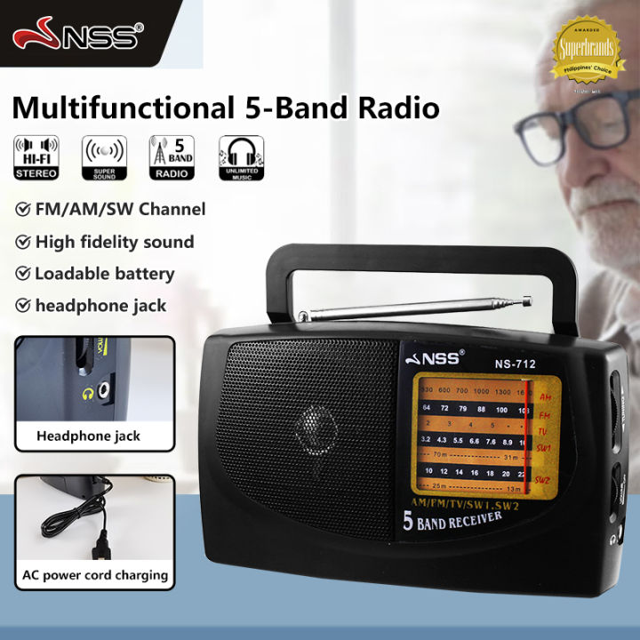 [COD]NSS 5 Band am fm Radio Rechargeable High Quality Radio Original ...
