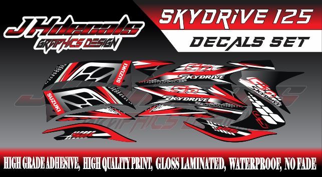 Suzuki skydrive 125 decals set | Lazada PH