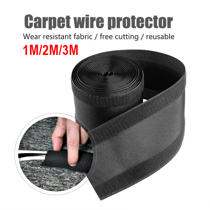 Cord/Wire Cover Floor Carpet / Protector Cable Nylon Storage Harness ...