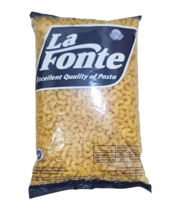 La Fonte Lafonte pasta chifferi regati makaroni maccaroni macaroni no 206 500Gram | Lazada Indonesia