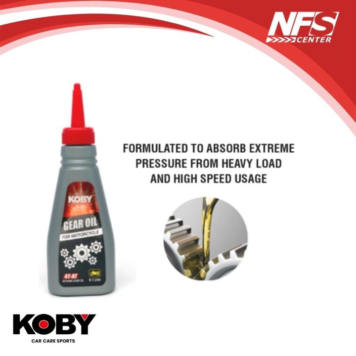 KOBY GEAR OIL 100ML / 4-STROKE GEAR OIL 4T-AT FOR MOTORCYCLE | Lazada PH