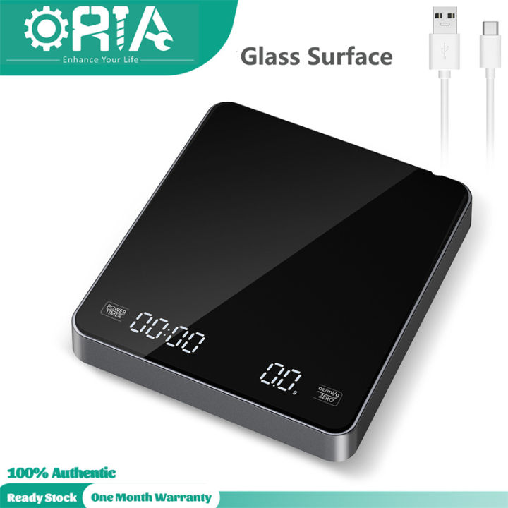 ORIA Digital Coffee Scale, Rechargeable Pour-Over Coffee Scale with ... ORIA Digital Coffee Scale, Rechargeable Pour-Over Coffee Scale with ...