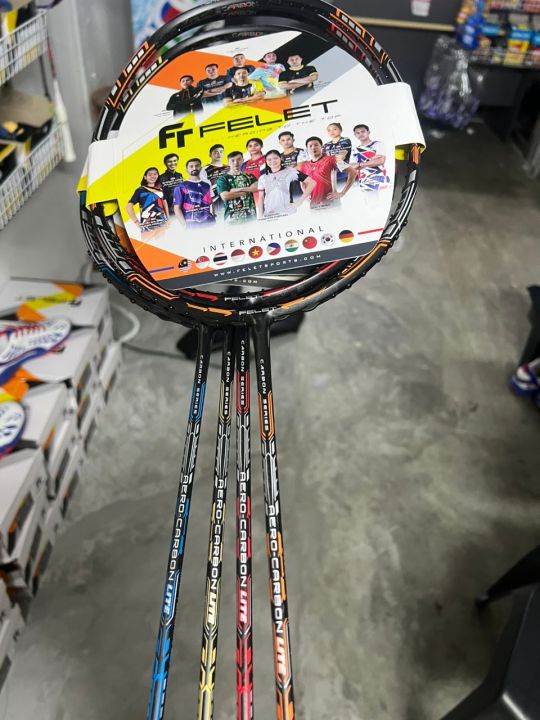 BADMINTON RACKET FELET AERO CARBON LITE SUPER LIGHT | Lazada
