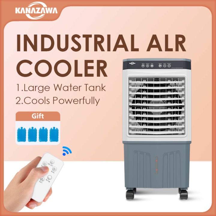 KANAZAWA Air Cooler Fan With Remote Control/Button Large Water Tank 40L ...