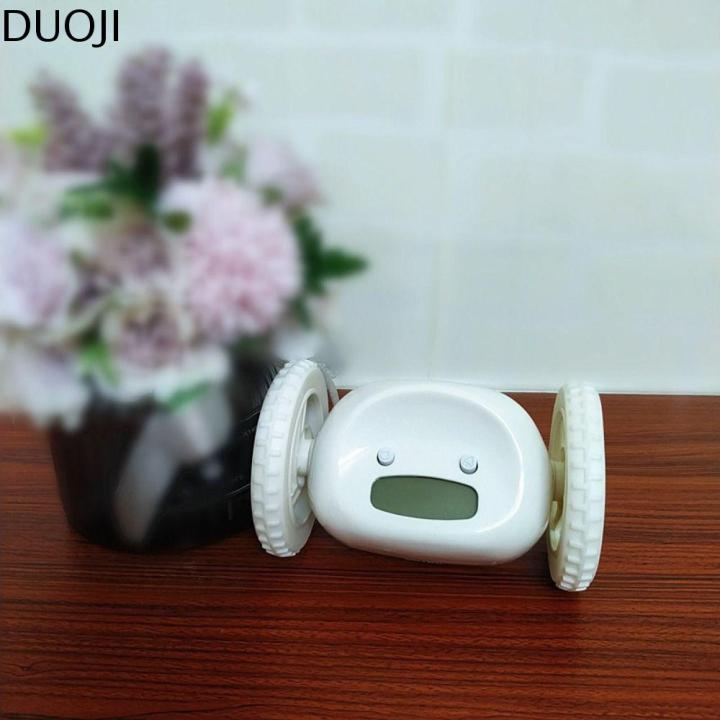 DUOJI Magical Moving Whee Alarm Clock Silent Unique Running Wheel Clock ...