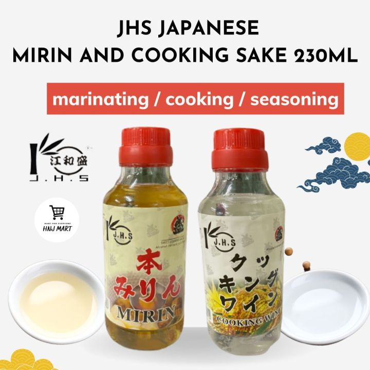 JHS Japanese Mirin & Cooking Sake 230ml | Japanese Cooking Sake ...