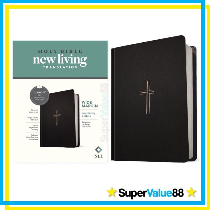NLT Deluxe Journaling Filament Bible for Men & Women (Hardcover ...