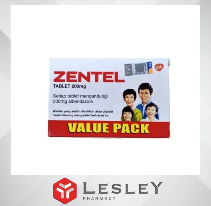 Zentel Tablet 200mg x 4 ( Value Pack) | Lazada