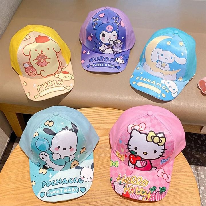 QMTJSH Cinnamoroll Baseball Cap Kuromi My Melody Snapback Cap Anime ...