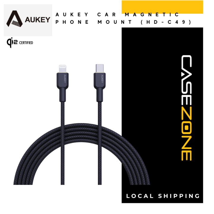 AUKEY CB-KCL1 Circlet CL Aramid Fiber Core USB-C to Lighting Cable Type ...