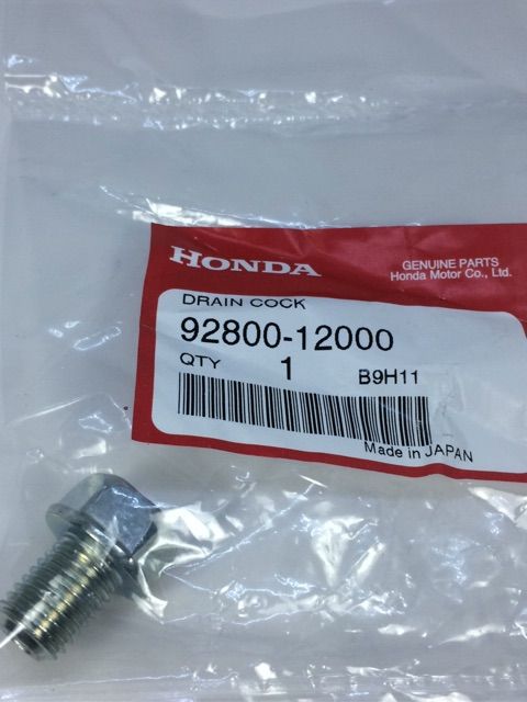ORIGINAL HONDA DRAIN PLUG (17mm x 12mm) FOR XRM 125 / DASH 110 / WAVE ...