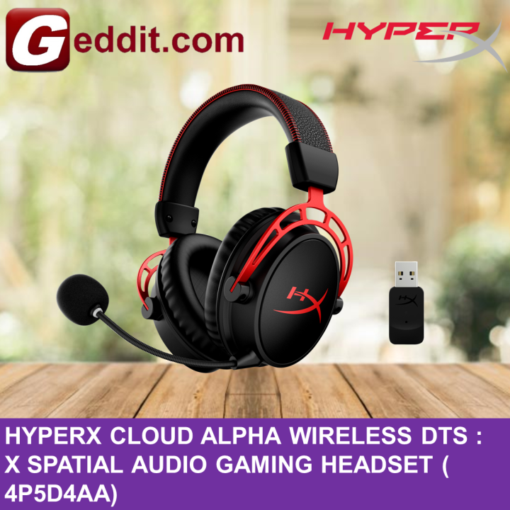 HYPERX CLOUD ALPHA WIRELESS DTS : X SPATIAL AUDIO GAMING HEADSET ...