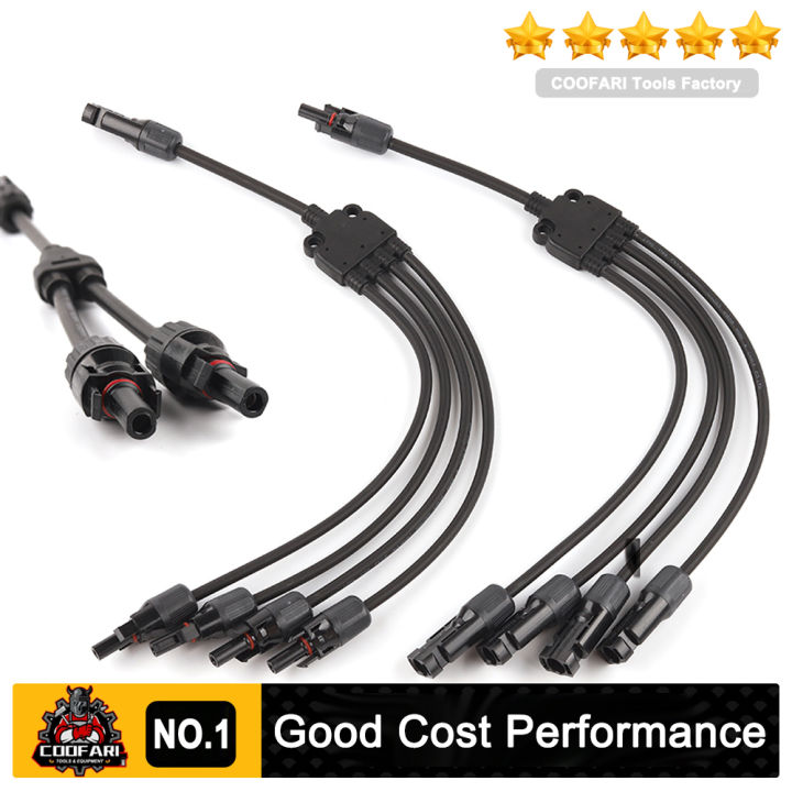 Y Type Solar PV Branch Parallel Cable Connector Adapters 1500V 50A 1 To ...