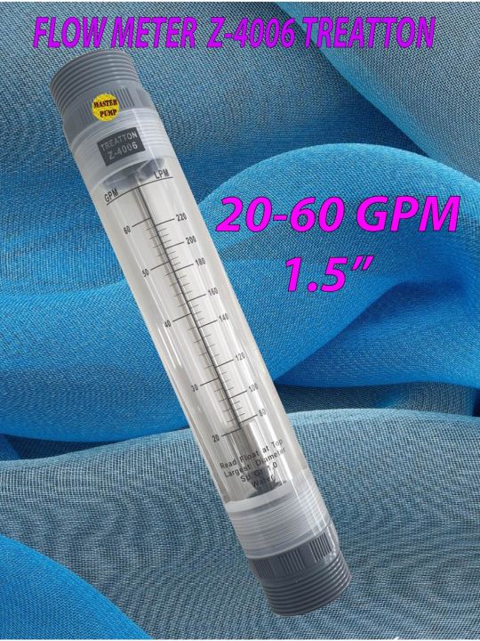 Flow Meter รุ่น Z-4006 (20-60GPM or 80-220 LPM) TREATTON ขนาดท่อ 1.5 ...