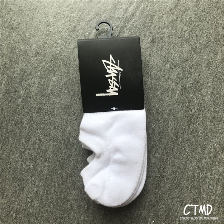 Stussy authentic stock socks 3pk logo towel bottom invisible sports ...