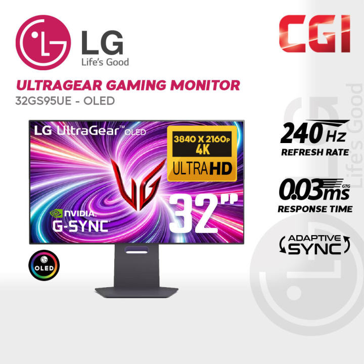 Duty free goods LG 32GS95UE-B 32'' UltraGear™ OLED Dual Mode UHD 240Hz ...