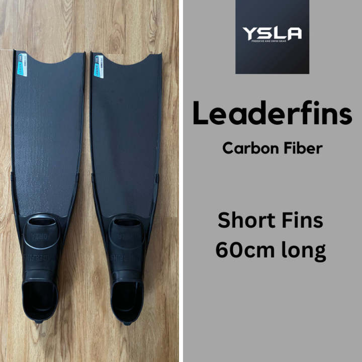 Medium Stiffness Leaderfins Short Carbon Fiber Freedive Diving Fins ...