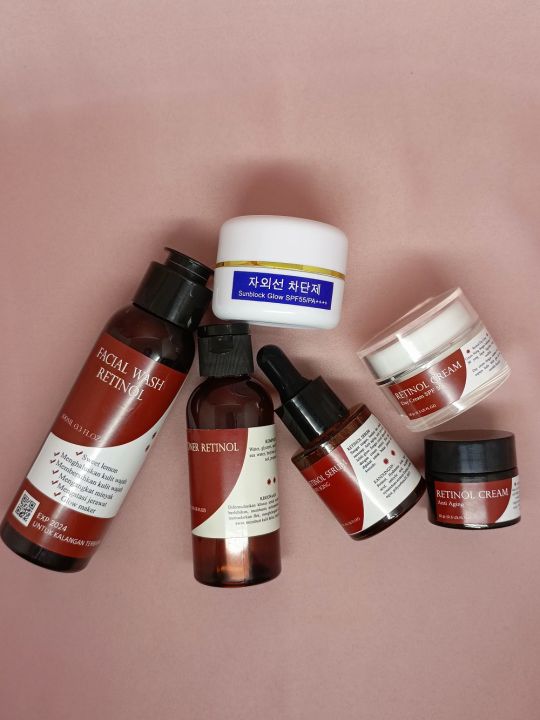 Paket Lengkap Retinol 6 in 1 Flek Hitam anti Noda | Lazada Indonesia