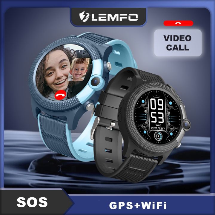 LEMFO Kids Watch GPS Tracker Girls Boy HD Camera Smart Watch For Kids ...