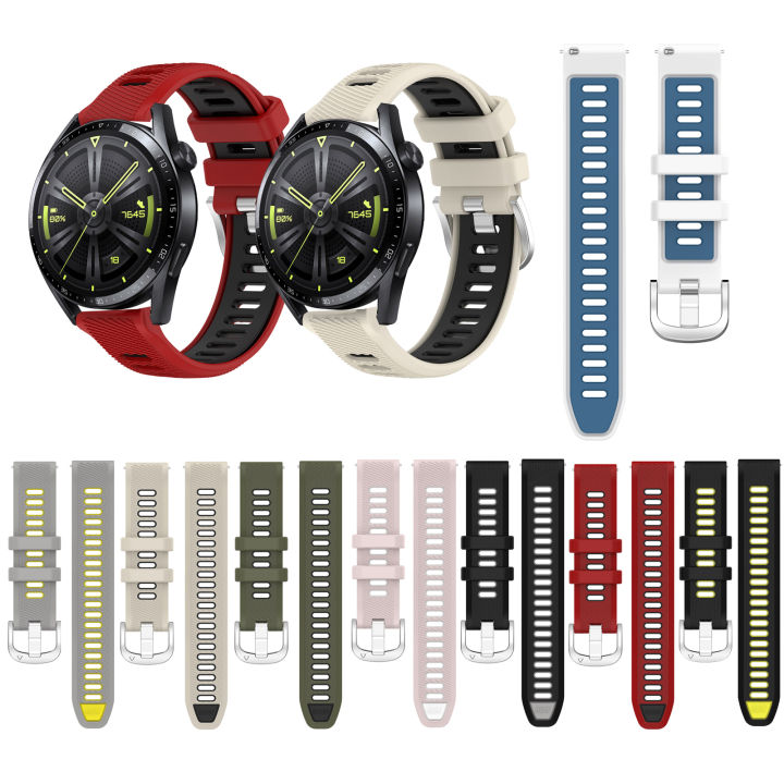 20mm 22mm Silicone Band Strap For Huawei Watch GT/GT2 /GT3 PRO/GT4 46mm ...