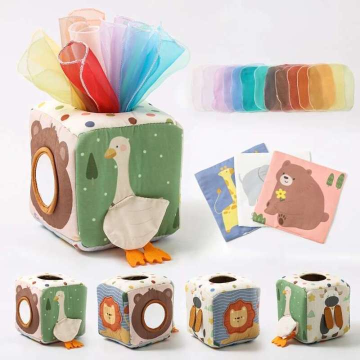 Montessori Children's Toy Cotton Magic Tissue Box Finger Busy Exercise ...