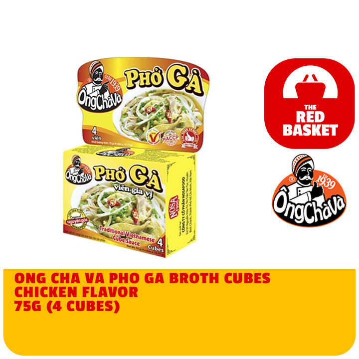 ONG CHA VA PHO GA BROTH CUBES CHICKEN FLAVOR 75G (4 CUBES) | Lazada PH
