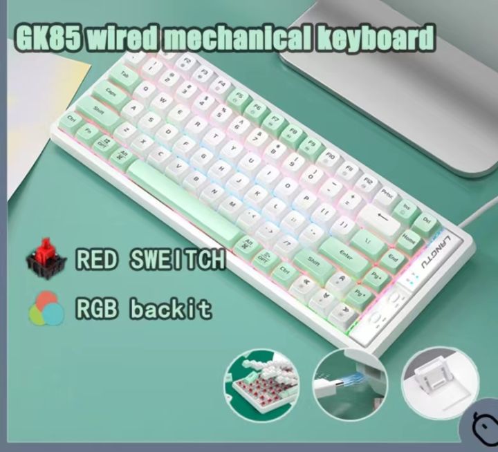 (red switch mechanical) LANGTU HOTSWAP RGB backlit red switch ...