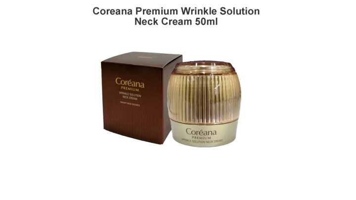 COREANA PREMIUM WRINKLE SOLUTION NECK CREAM 50ML | Lazada Singapore