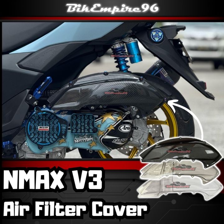 NMAX V3 155 2025 Air Filter Cover Carbon Design Water Transfer For ...