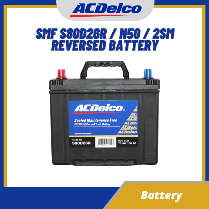 ACDelco SMF Car Battery S80D26R / N50 / 2SM | Lazada PH