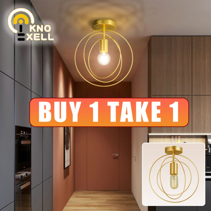 3 Rings Ceiling Light Round Gold Chandelier Modern Drop Light for ...