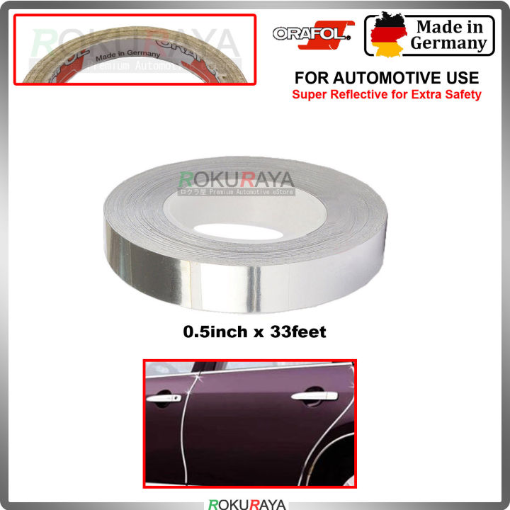 [ORAFOL GERMANY] Silver Lining Chrome Universal Reflective Vinyl Wrap ...