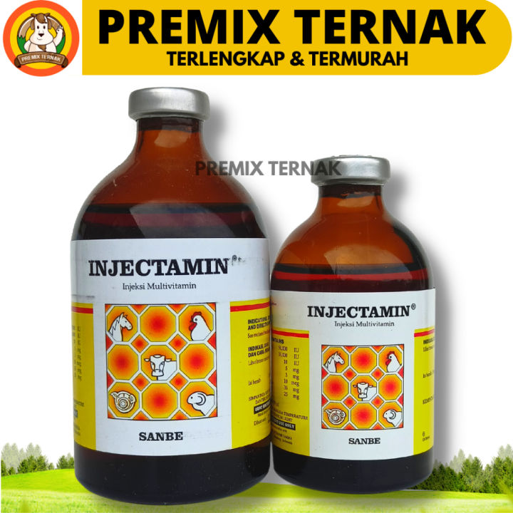 INJECTAMIN 50 ml dan INJECTAMIN 100 ml SANBE - Multivitamin Dosis ...