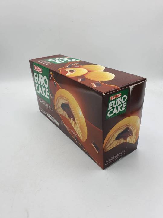 ยูโร่เค้กเขียว ยูโร่ ช็อคโกแลต มาร์เบล เค้กสอดไส้ EURO CAKE 17 กรัม x ...