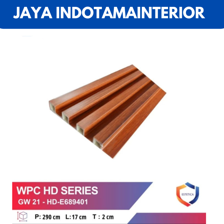 WPC Wood Wall Panel PVC Wallpanel Dekorasi pengganti Stiker Dinding ...