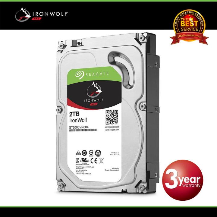 Seagate IronWolf 2TB 5400RPM 256MB NAS HDD (ST2000VN003) | Lazada.co.th