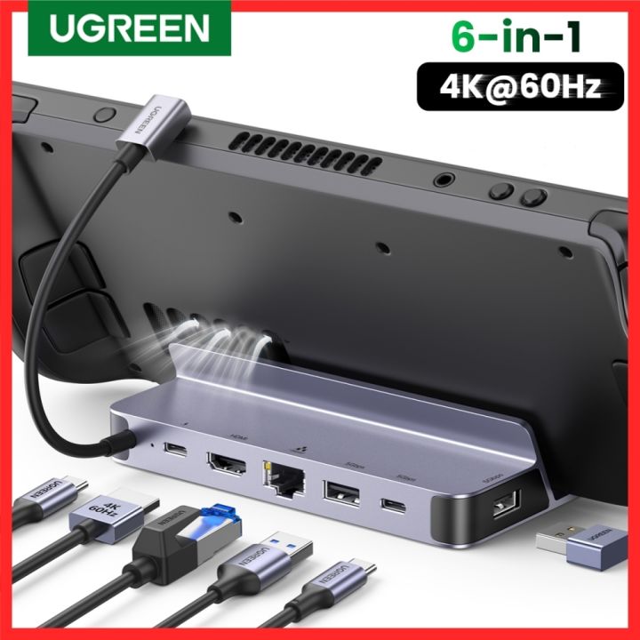 UGREEN C Docking Station Steam Deck to HDMI 4K60Hz RJ45 PD100W Dock for ...