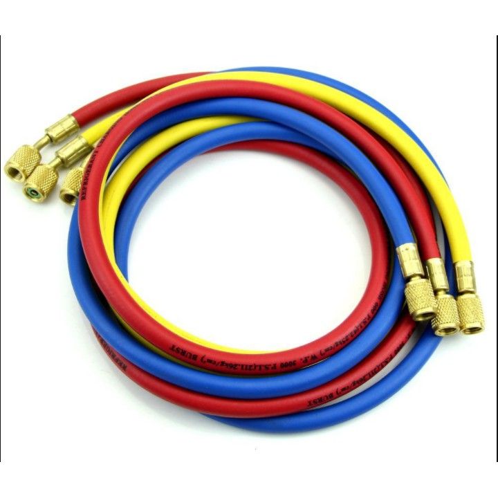 Charging Hose Set R22 R134a R12 R507 R404 Air Cond Refrigerant Manifold ...