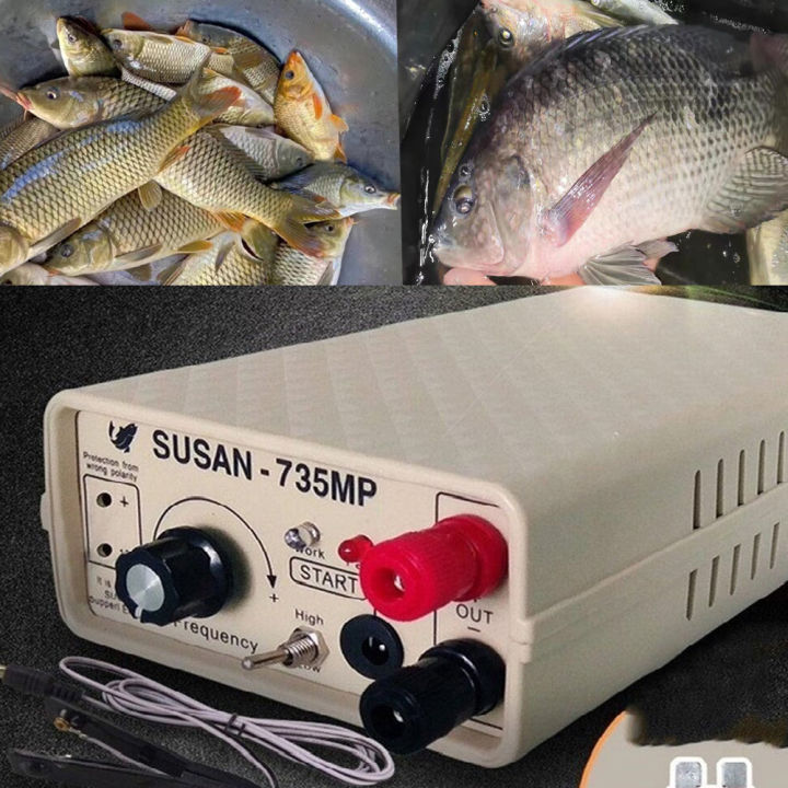 Susan 735 DC12V 1200W Ultrasonic Inverter Electro Fisher Fish Shocker ...