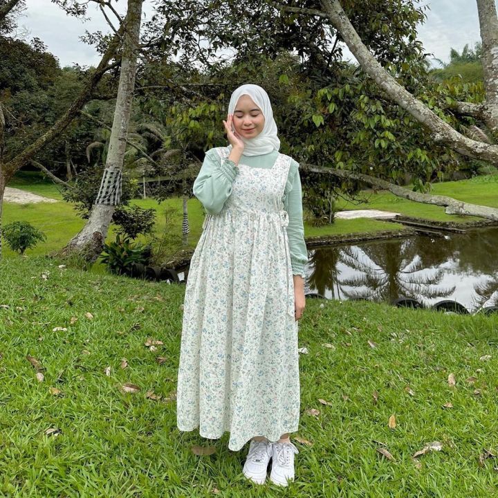 Himari Dress Midi Tunik Vintage Korean Style - Haraskirt Madebyhara ...