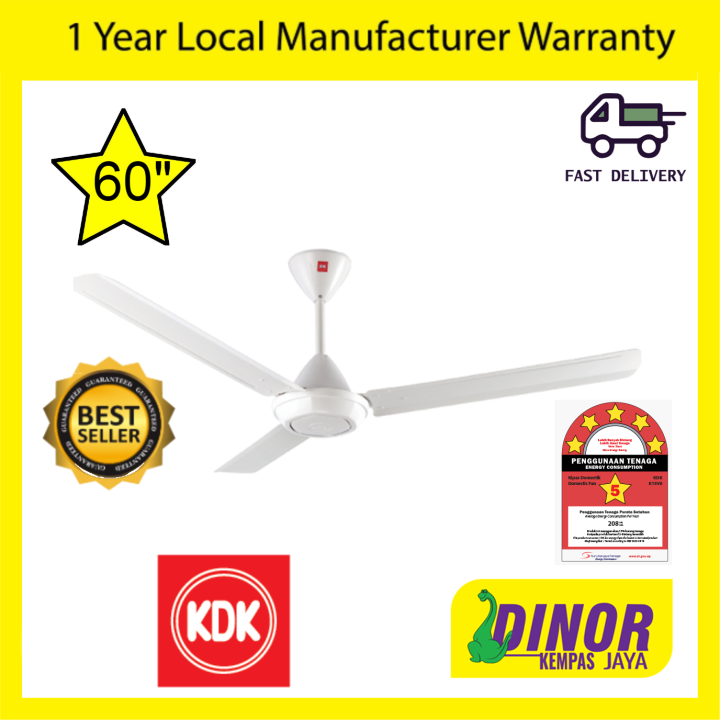 KDK Regulator Type Ceiling Fan K15V0 150cm/60″ x2 Unit | Lazada