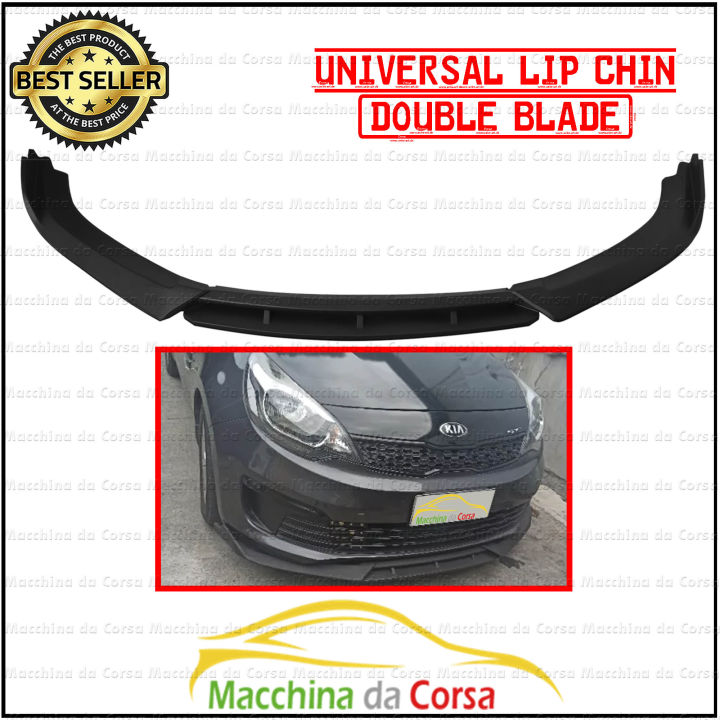 Front Lip Chin Body Kit For Car Bumpers Double Blade / Double Chin ...