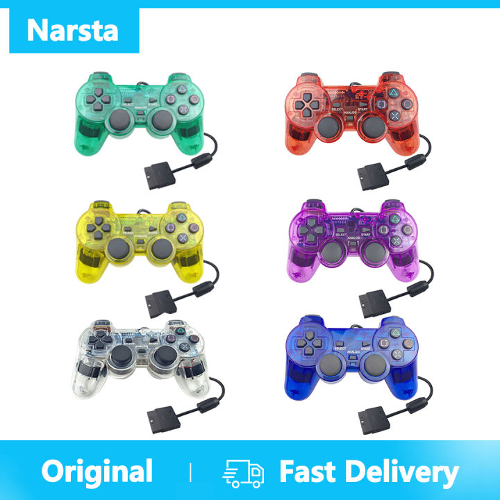 Narsta Wired Gamepad for PS2 Controller for Mando PS2/PS2 Joystick for ...