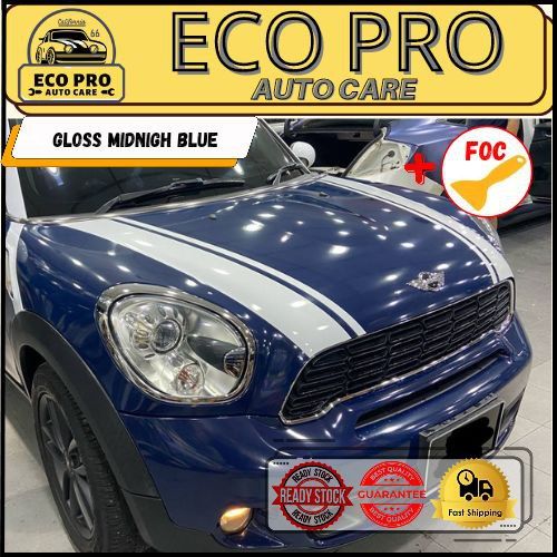 PREMIUM VINLY HIGH GLOSS MIDNIGH BLUE STIKER 152CM-CUSTOM SIZE for ...