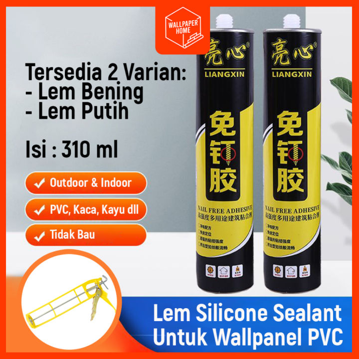 Lem Silikon Silicone Sealant Lem Kaca Silen Untuk Wallpaper Aluminium ...