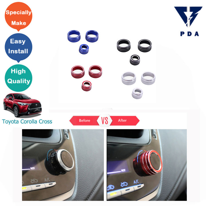 Toyota Corolla Cross 2021-2024 Aircon&Doormirror Dial Cover | Lazada