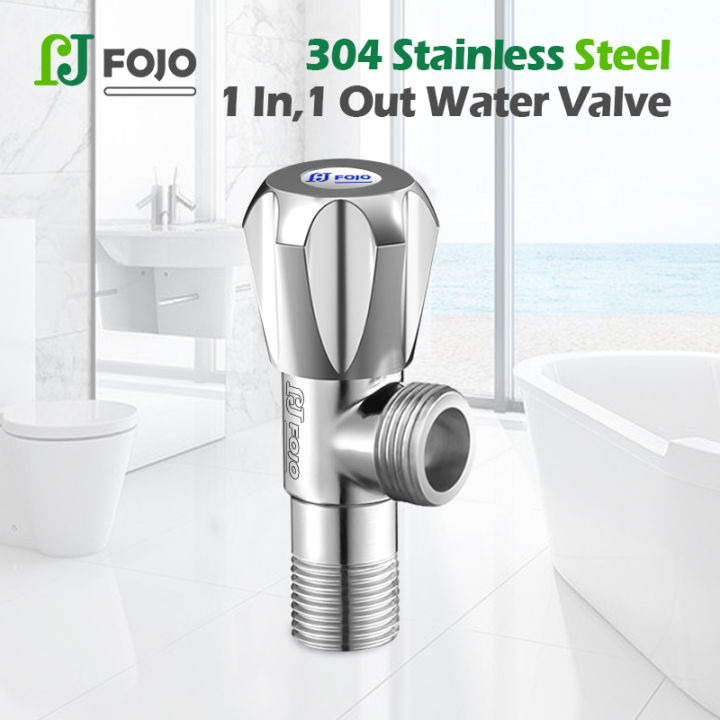 【FOJO】Official304 Stainless Steel One Way Angle Valve 1/2" Angle Valve ...