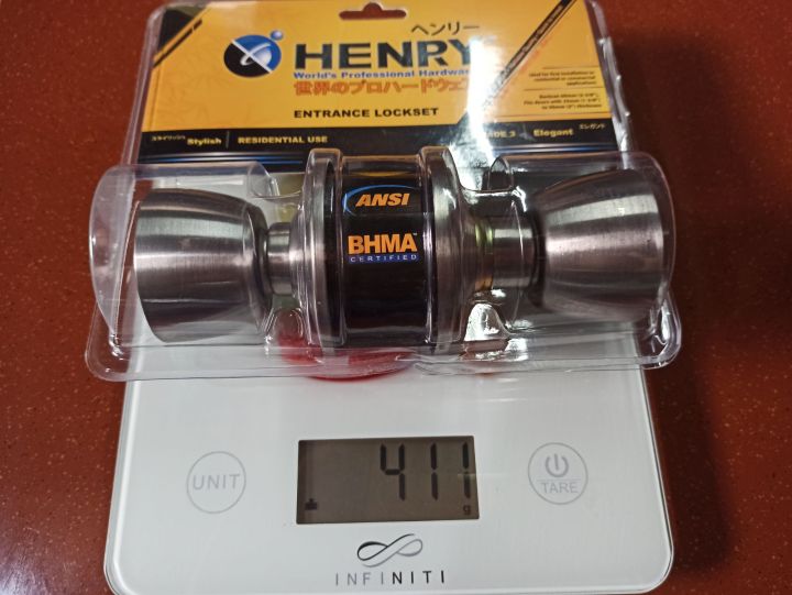 Henry Hardware Entrance Lockset Cylindrical HCL01 | Lazada PH