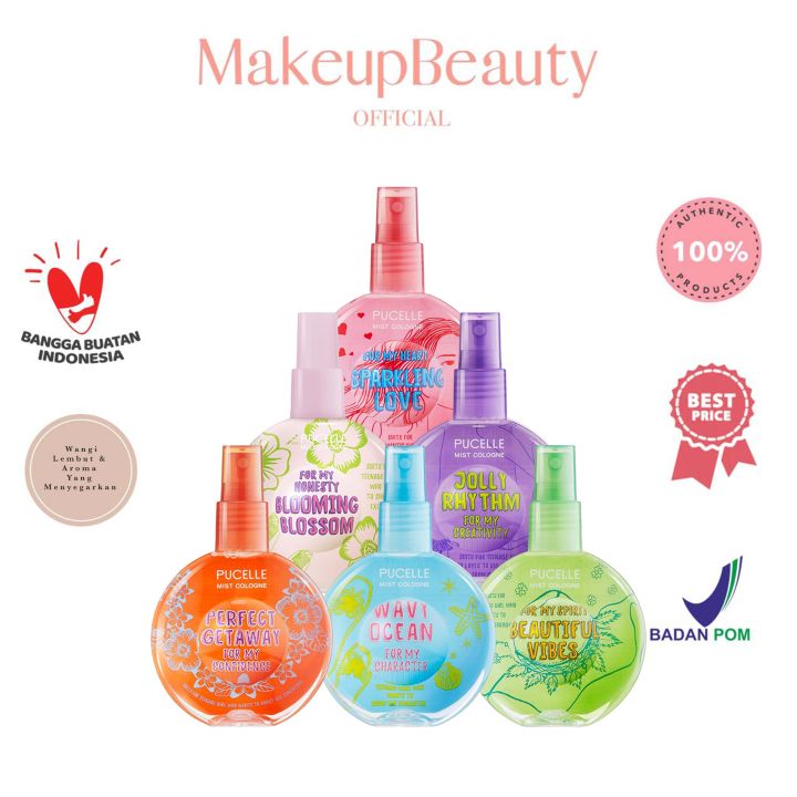PUCELLE Mist Cologne 150mL | Body Mist | Minyak Wangi | Cologne ...