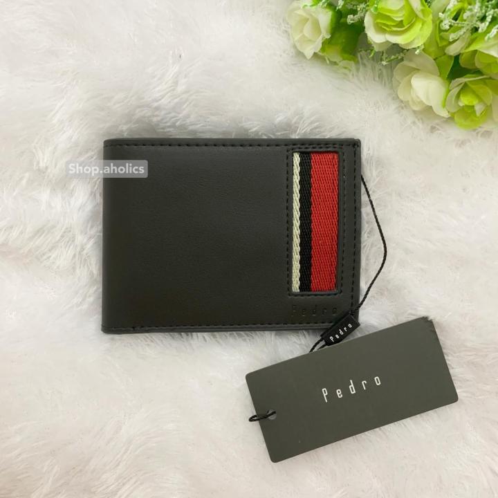 DOMPET PRIA / DOMPET PEDRO / PD-007 / [HITAM/GREY] | Lazada Indonesia